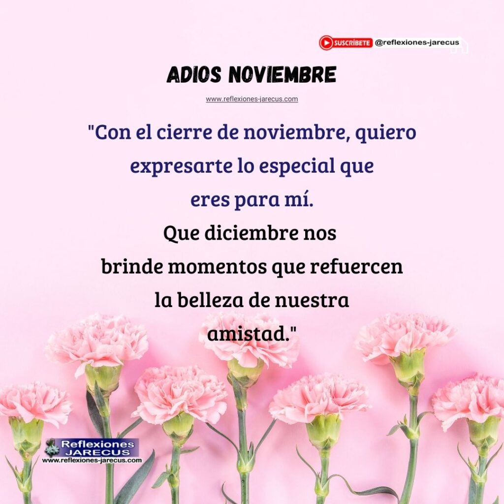 Adiós Noviembre: Mensajes de Gratitud y Bienvenida a Diciembre